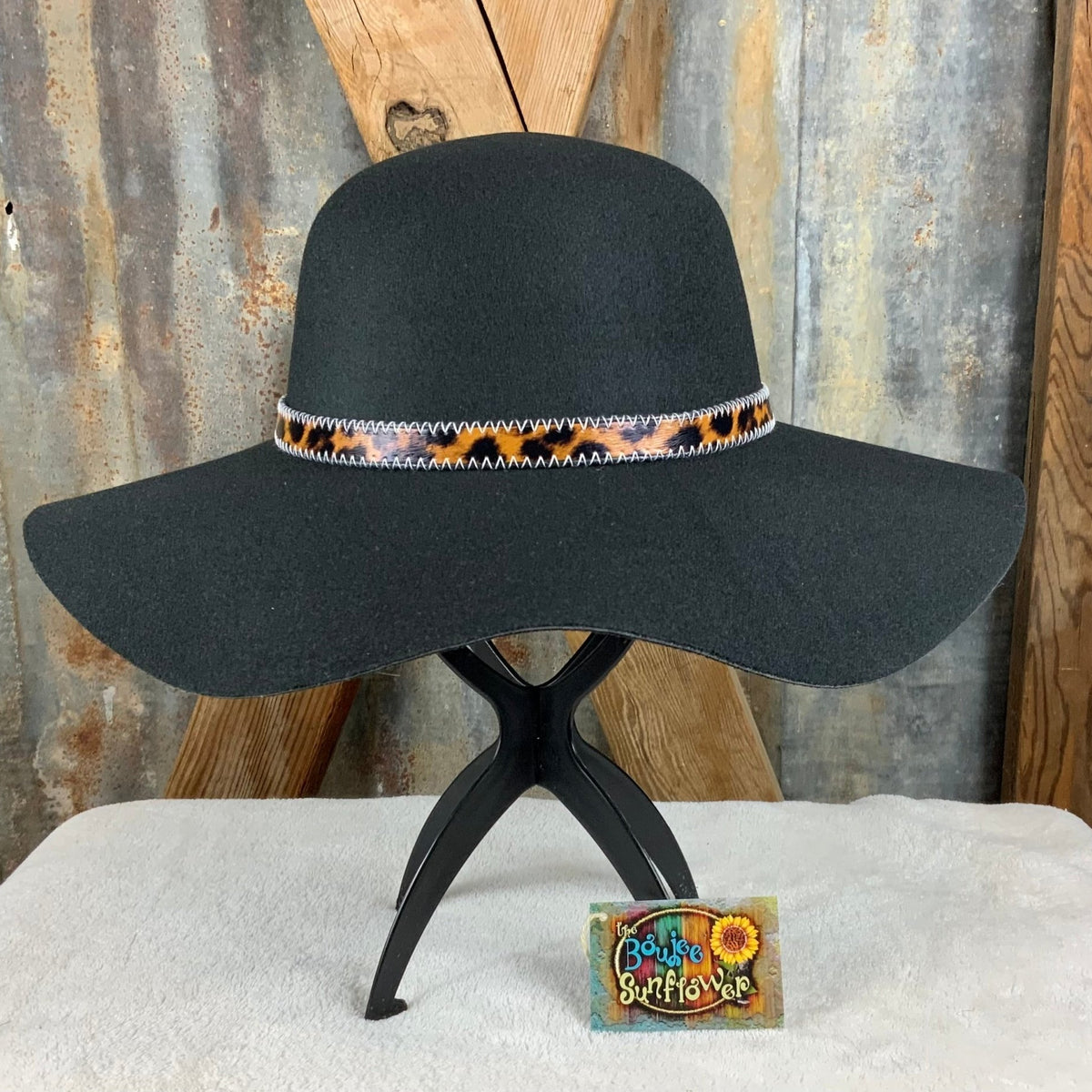 Boho Black Felt Hat | the Boujee Sunflower